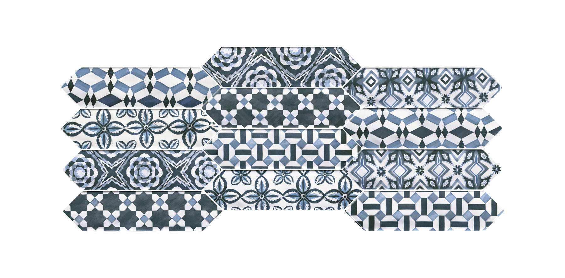 Céramique mosaïque murale à motifs-Stagecraft|Lanctôt Couvre-Sol Design