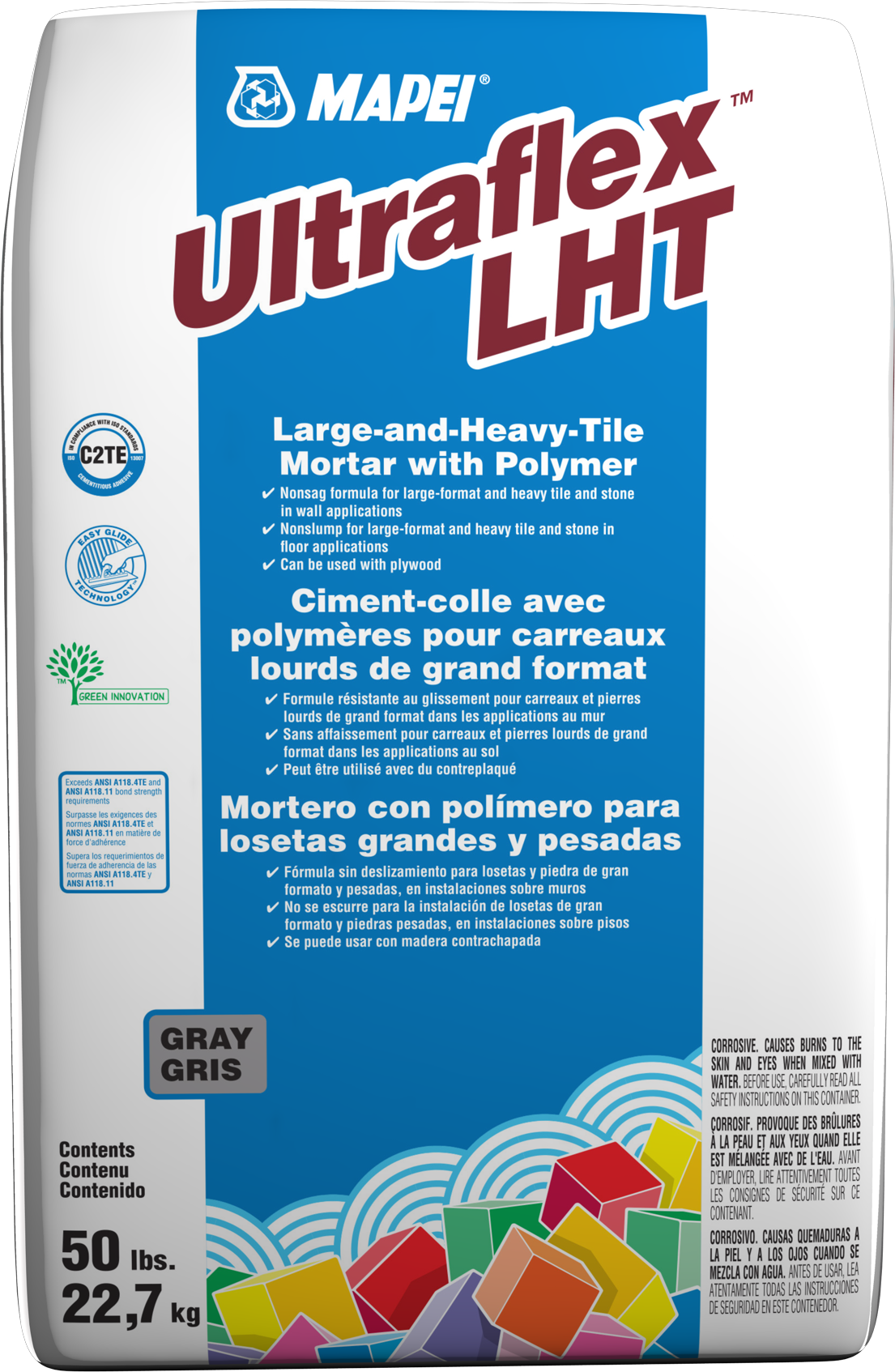 Ciment-colle Ultraflex LHT Gris - Mapei | Lanctôt Couvre-Sol Design
