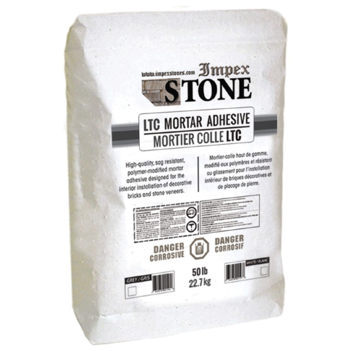 LTC White Mortar Adhesive Impexstone – Lanctôt Couvre-Sol Design